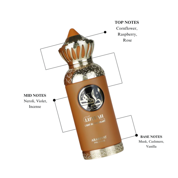 Arabiyat Lutfah Light In The Heart Eau De Parfum 2.7FL.OZ